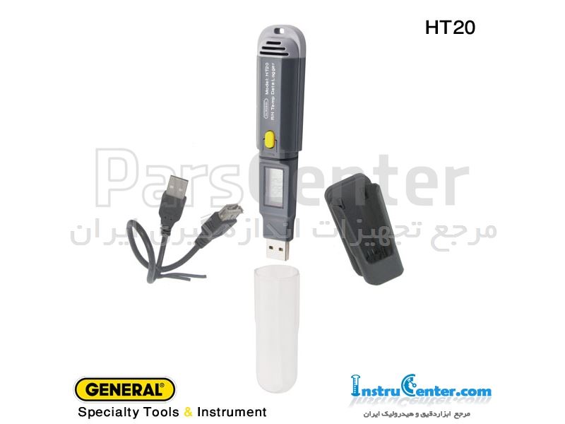 دیتالاگر دما و رطوبت USB مدل HT20 جنرال تولز آمریکا ...